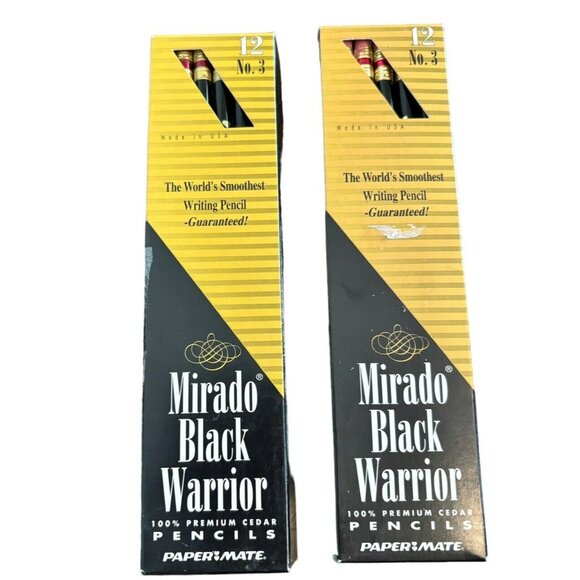 Paper Mate | Office | 23 Mirado Black Warrior Hb No 25 Pencils Vintage ...